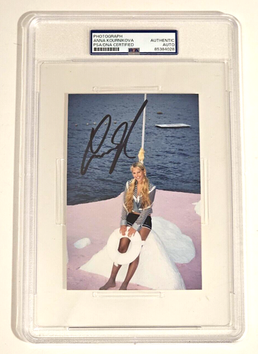 ANNA KOURNIKOVA AUTOGRAPH 4X6 COLOR PHOTO PSA/DNA CERTIFIED TENNIS ...