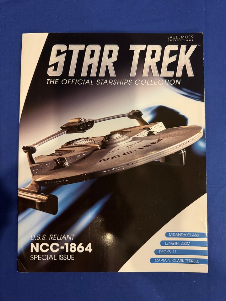 Eaglemoss XL USS Reliant NCC-1864 Star Trek II New with Magazine | eBay
