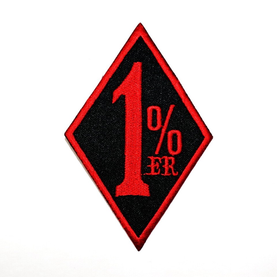 1%er Outlaw Chopper Patch Biker Club Emblem for DIY Iron on Clothes ...