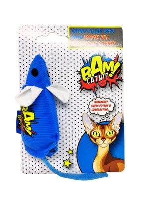 Bam! - Toy With Catnip - 10 Cm - Mouse Blue - (503319005954) NEW | eBay