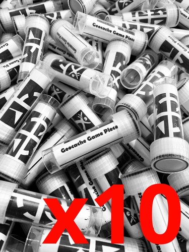 10x Waterproof Geocaching Micro Geocache 5ml Vial Containers - With 10x ...