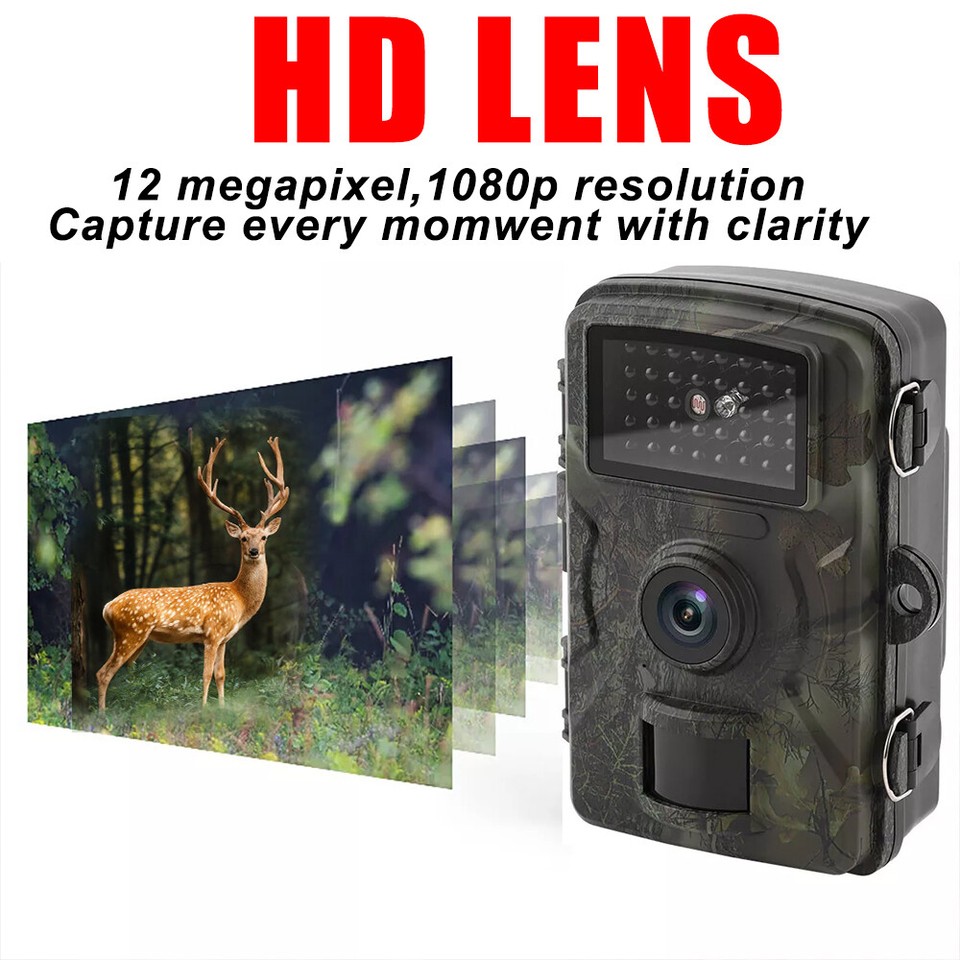 32GB Wildlife Trail Camera 1080P Game Night Vision Outdoor Motion ...