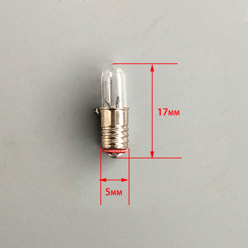 10x E5 Screw Base Miniature Instruction Light Bulb Lamp 0.5W 6.3V 12V ...