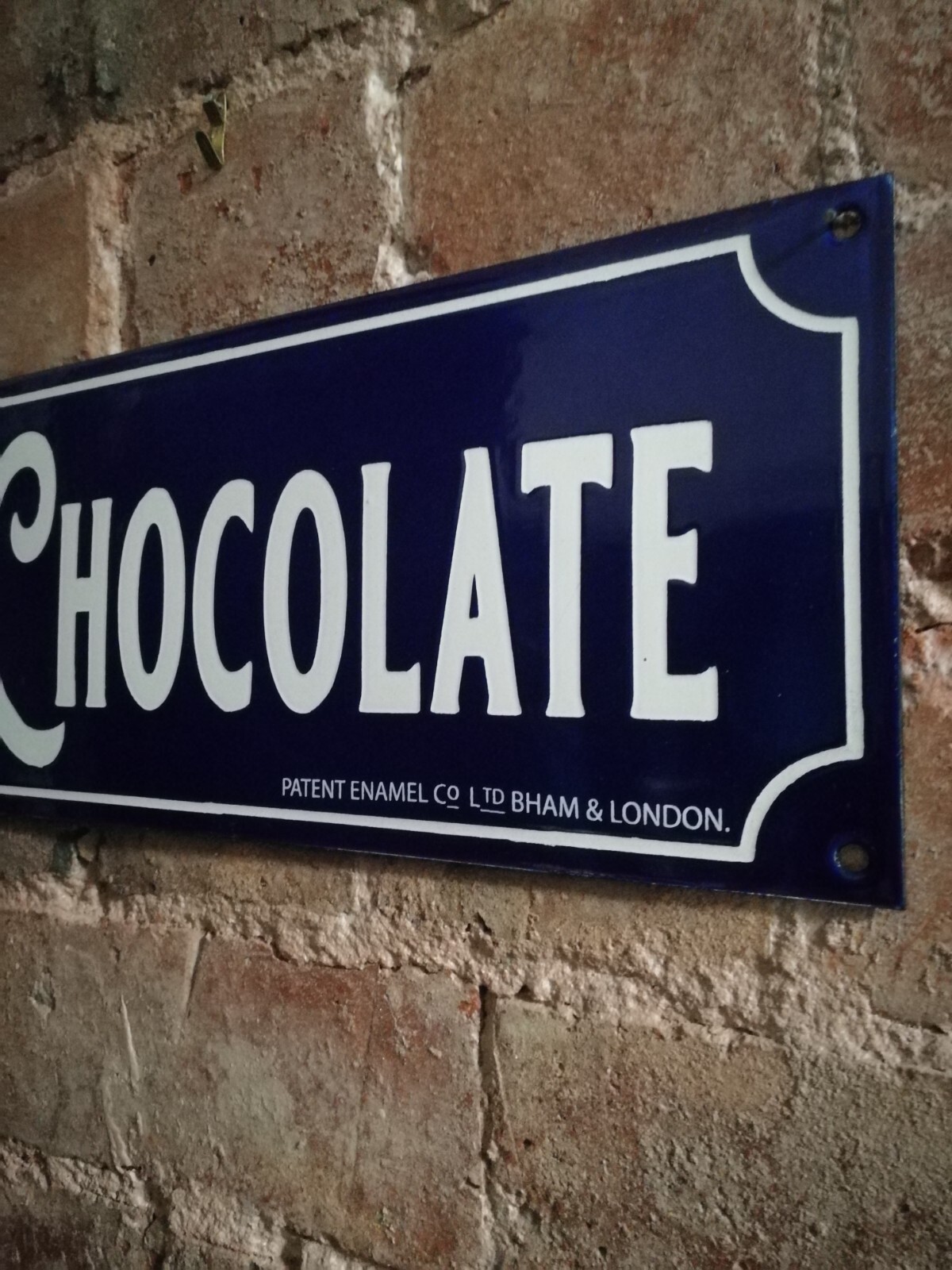 FRYS CHOCOLATE ENAMEL SIGN FRYS PORCELAIN SIGN CHOCOLATE SIGN OLD SHOP ...