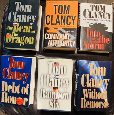 Tom Clancy Book Lot Of 6 Hardbacks | eBay
