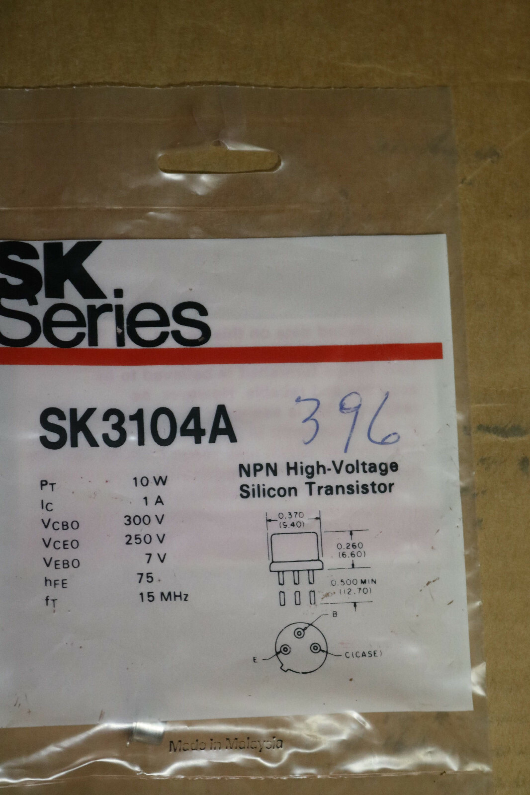 Lot of 4 - RCA SK Series SK3104A NPN High Voltage Silicon Transistor | eBay