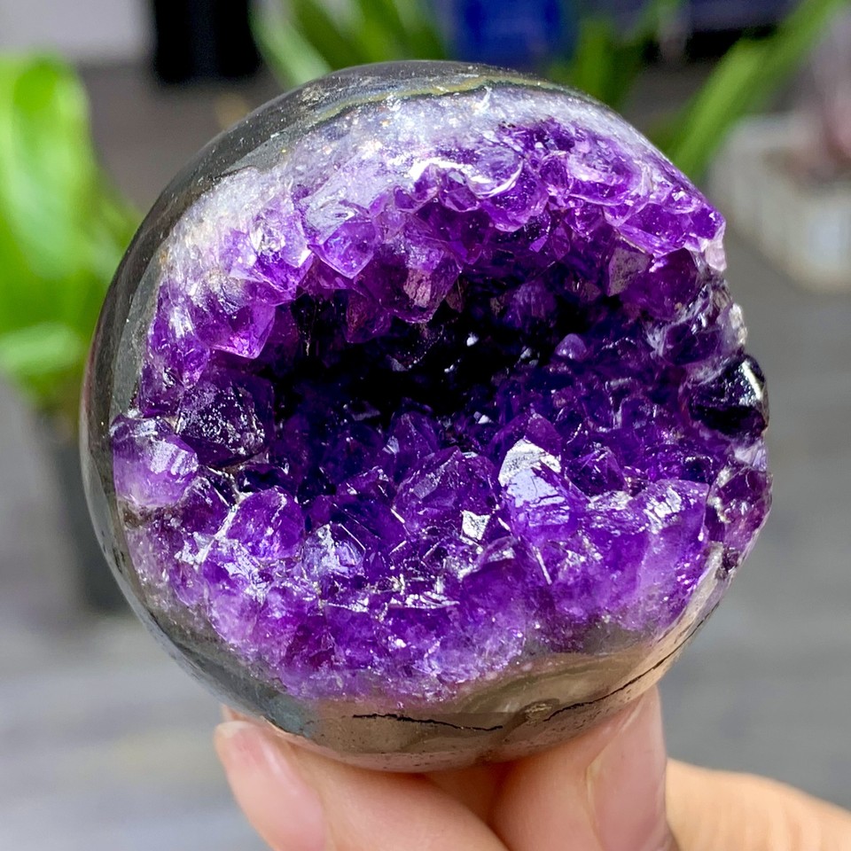 125GNatural Amethyst Agate Opening Smile Quartz Cluster Crystal ...