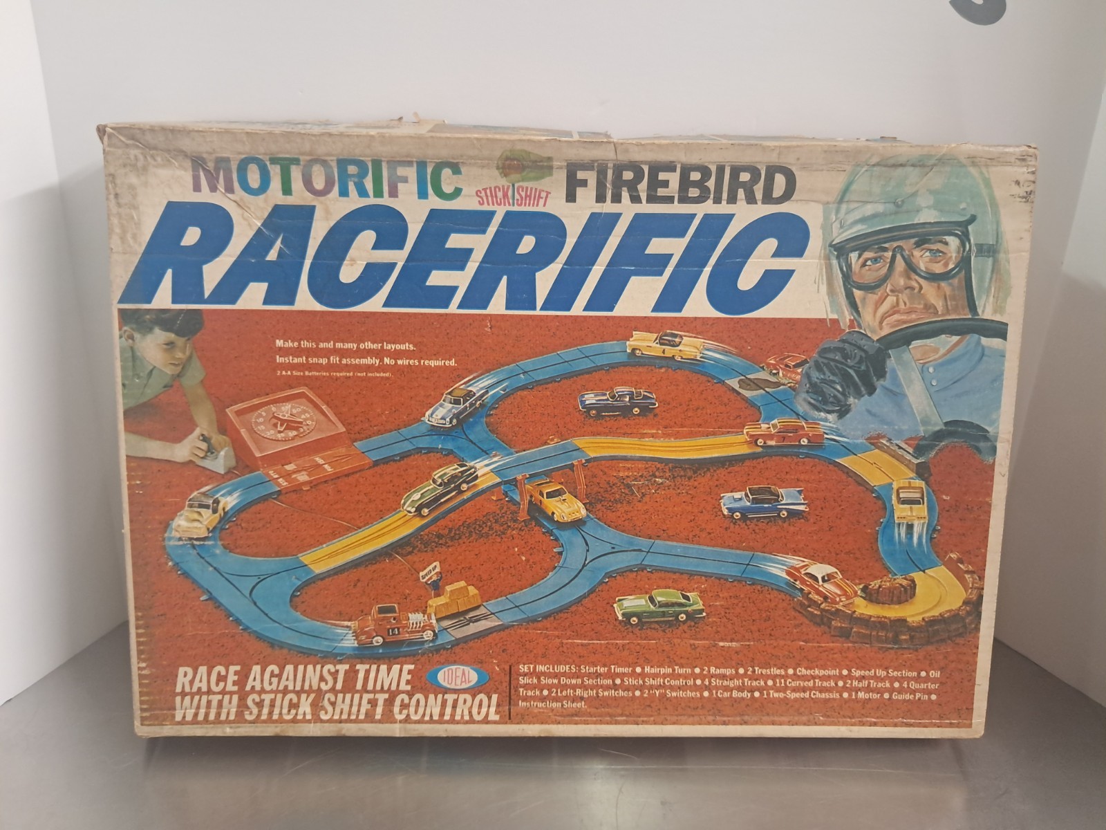Vintage 1968 IDEAL - MOTORIFIC FIREBIRD RACERIFIC - Racing Set Original ...