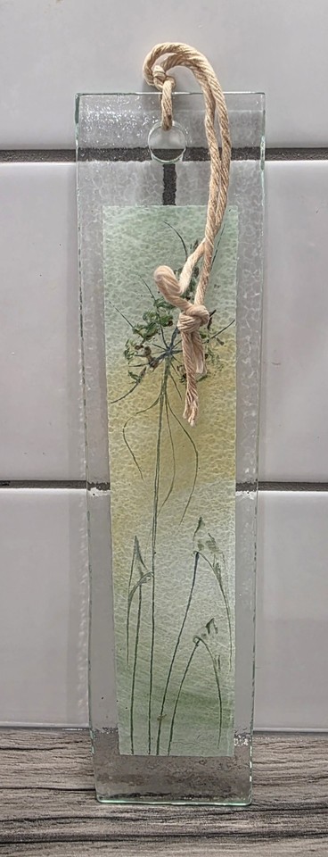 Handmade Glass Bookmark with Floral Design New Without Tags | eBay UK