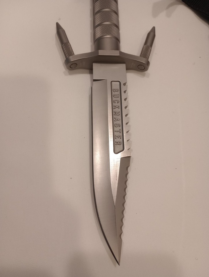 BUCKMASTER MODEL 184 MULTI-PURPOSE FIELD KNIFE WITH SCABBARD | eBay