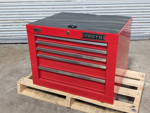 Proto Single Bank Top Chest Tool Box 5 Drawer JSTV2720CS05RD Damaged | eBay
