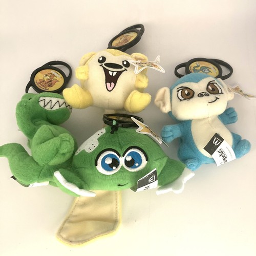 McDonalds Set of 4 Neopets - Green Kiko, Grarri, Blue Mynci, Yellow ...