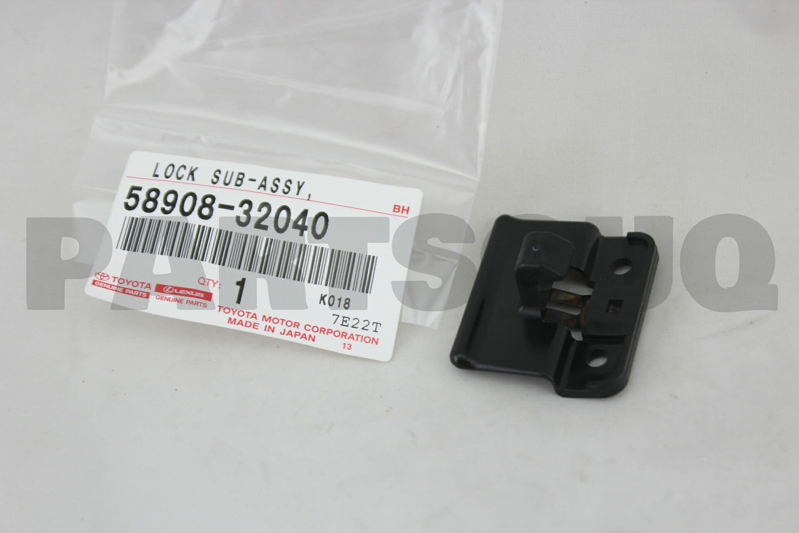 5890832040 Genuine Toyota LOCK SUB-ASSY, CONSOLE COMPARTMENT DOOR 58908 ...