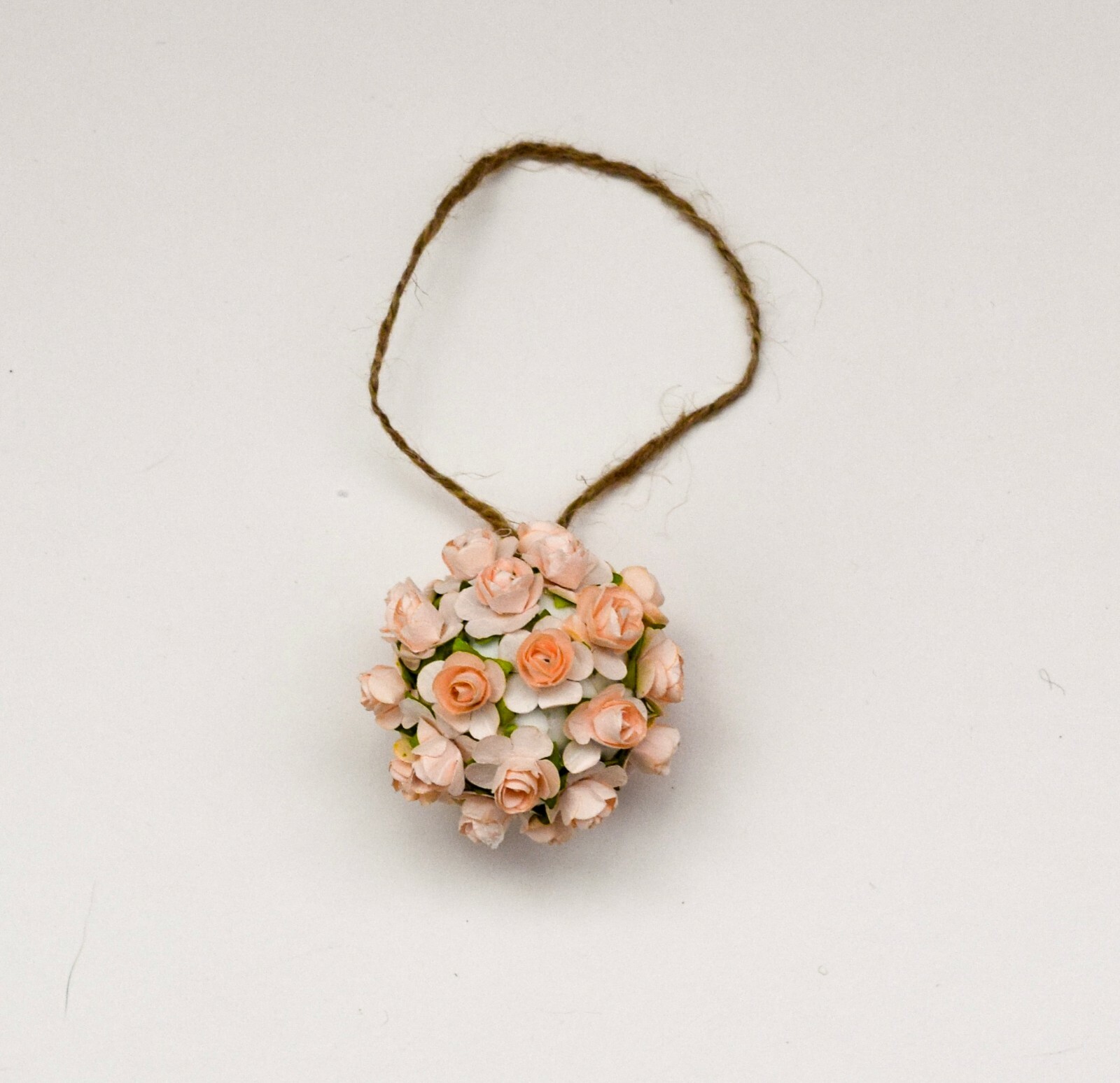 SET OF TWO Pink Flower Balls, Handmade Wedding Pomanders, Pomander ...