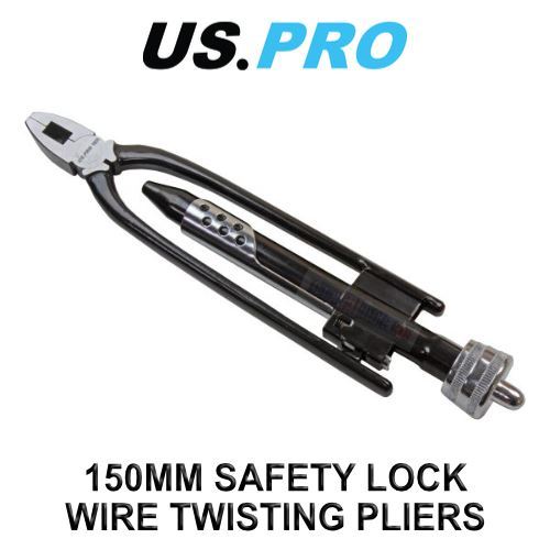 US PRO Tools 150MM Lock Wire Twisting/Twister Pliers For Locking Nut ...