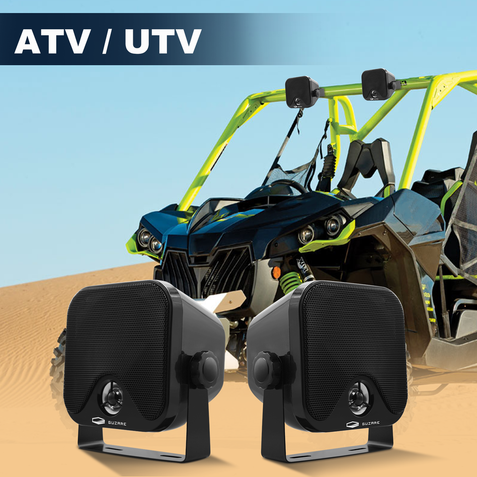 Marine Stereo Bluetooth Waterproof AM FM Radio System for ATV UTV RV UV ...