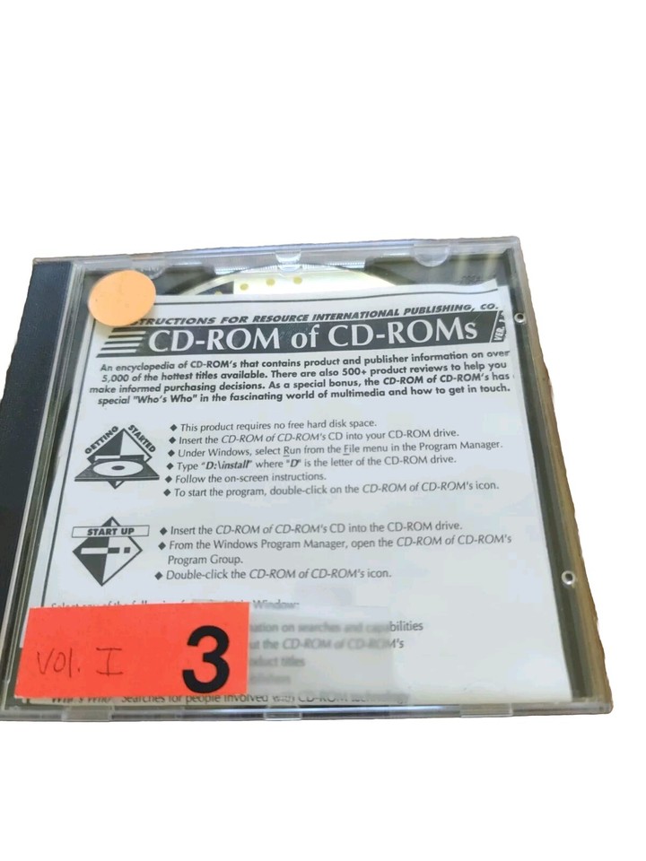 A Consumer's Guide To CD-ROM Reviews On Over 500 CD-ROM Tiles | eBay