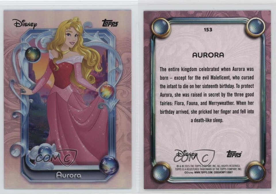 2025 Topps Disney Wonder Cartoon Princess Sleeping Beauty Aurora #153 ...