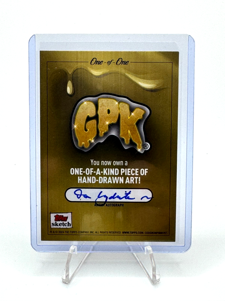 Garbage Pail Kids Sketch 1/1 Ultra-Rare 2024 gold back original GPK ...