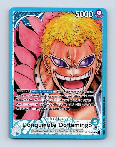Donquixote Doflamingo Parallel Alt Art Leader Manga OP01-060 One Piece ...