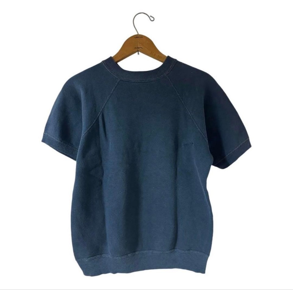 60s Color Flock 3 Stage Arch Print Short Sleeve Sweatshirt | eBay