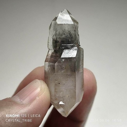 16g Natural Black Phantom Herkimer Diamond DT Quartz Crystal Healing ...