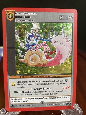1x Uncle Sam - 008 - Full Holo - Cryptid Nation - 1st Edition - NM ...
