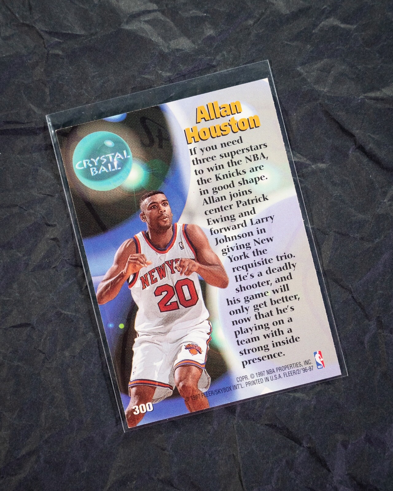 1997 FLEER - NBA - CRYSTAL BALL - ALLAN HOUSTON - NEW YORK KNICKS | eBay