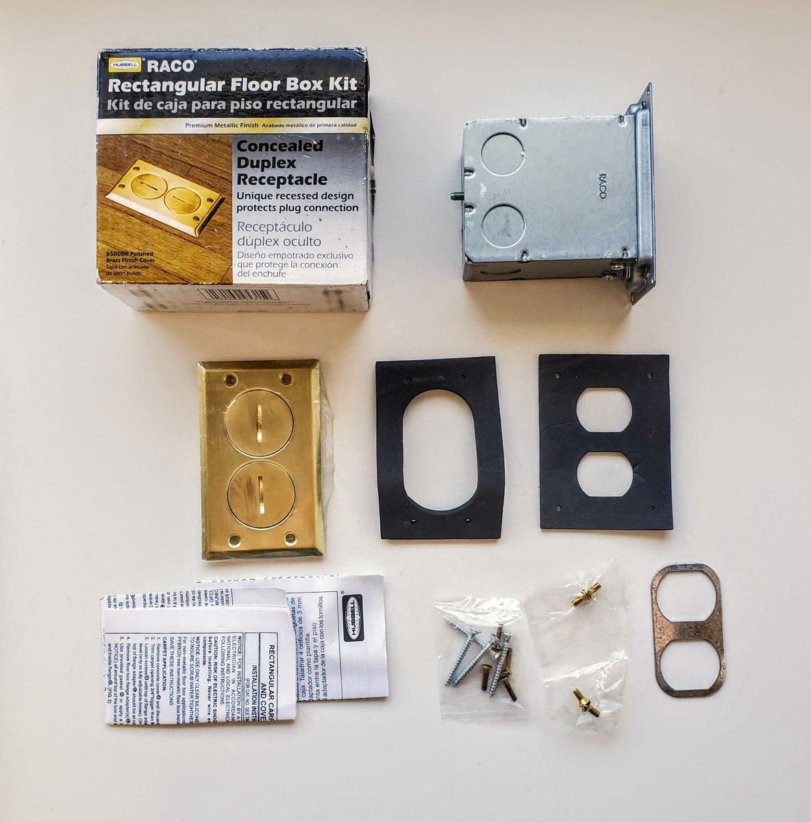 Hubbell Pvc Floor Box Rectangular