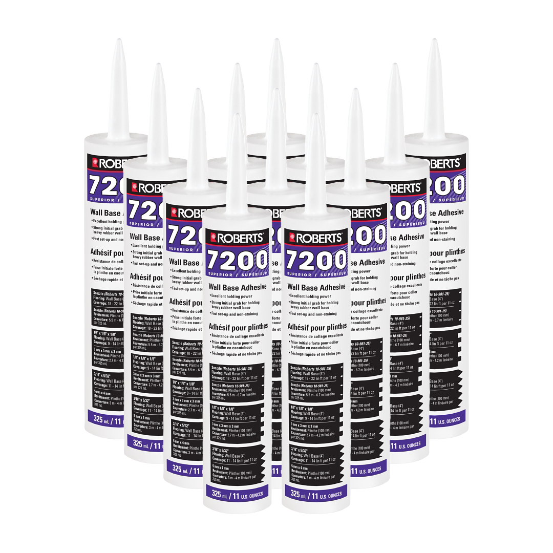Roberts 7200 Superior Grade Wall Base Adhesive Caulking Tube 887ml ...