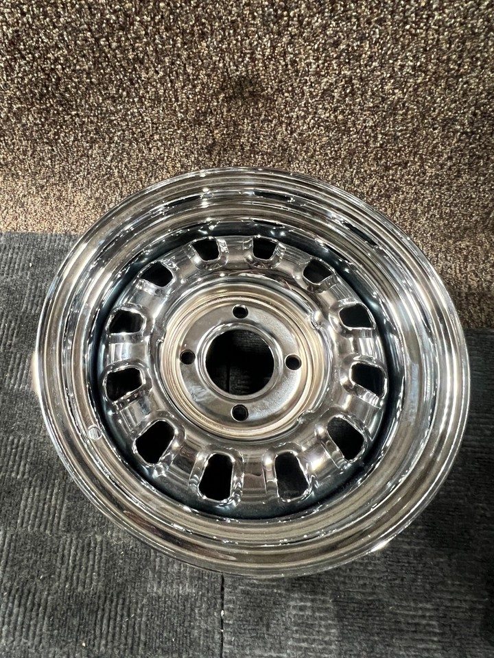 (QTY 1) GT Rallye Style Silver Steel Wheel Rim 14x7 4x114.3 4.25 in ...