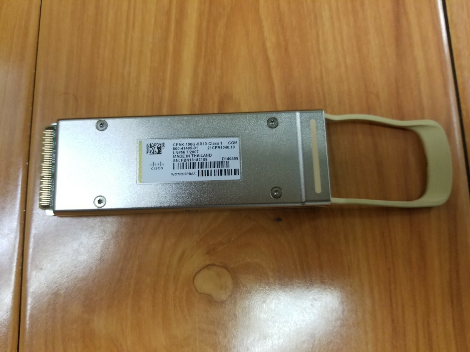 Genuine Cisco CPAK-100G-SR10 Cisco CPAK 100GBASE-SR10 Module 800-41495 ...