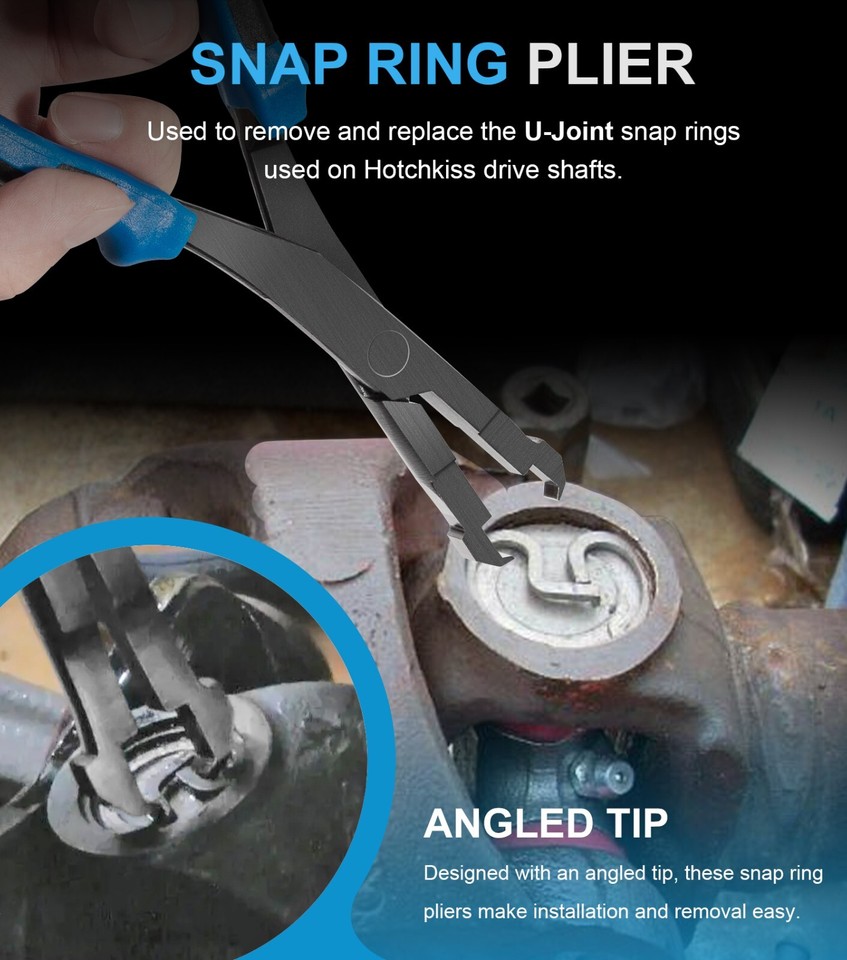 U-Joint Snap Ring & Plastic Push Pin Pliers 70300 for use with Class 1 ...