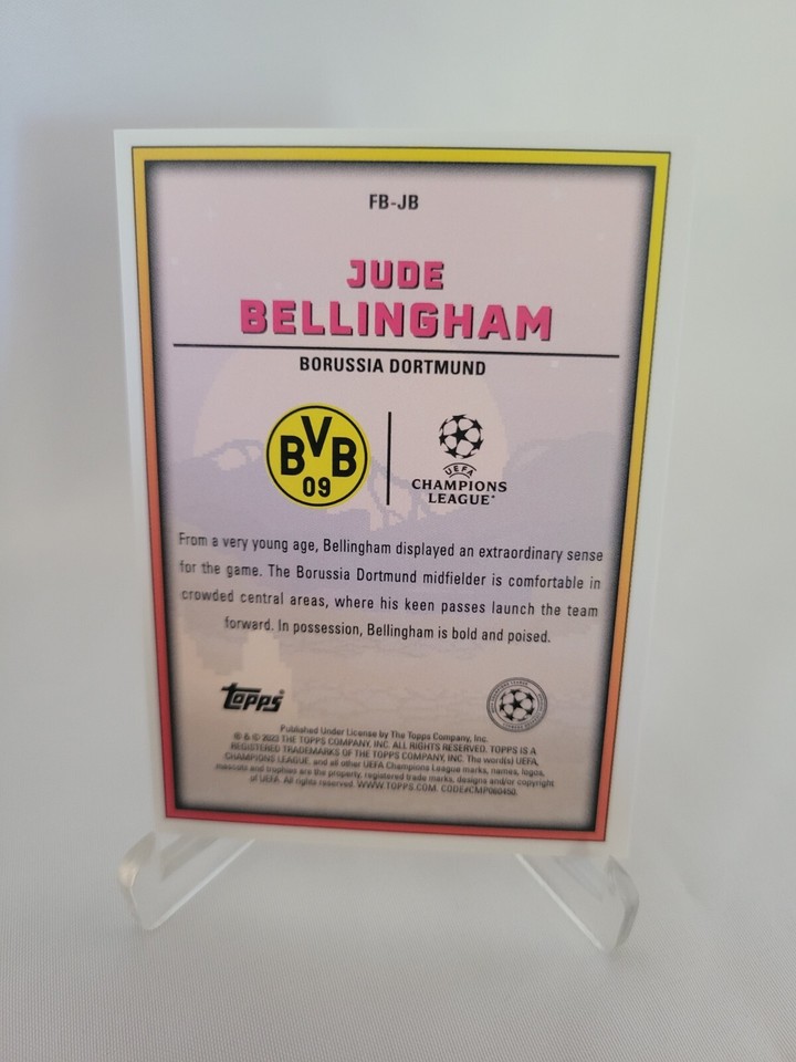 Jude Bellingham 2022-23 Topps ' Final Boss ' Champions League Parallel ...