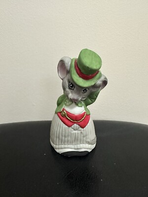 Jasco Critter Bell Mouse With Hat Christmas Holiday Small | eBay