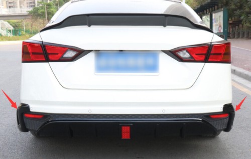 For Nissan Altima Teana 2019-2021 Glossy black Rear Bumper Lip Chin ...