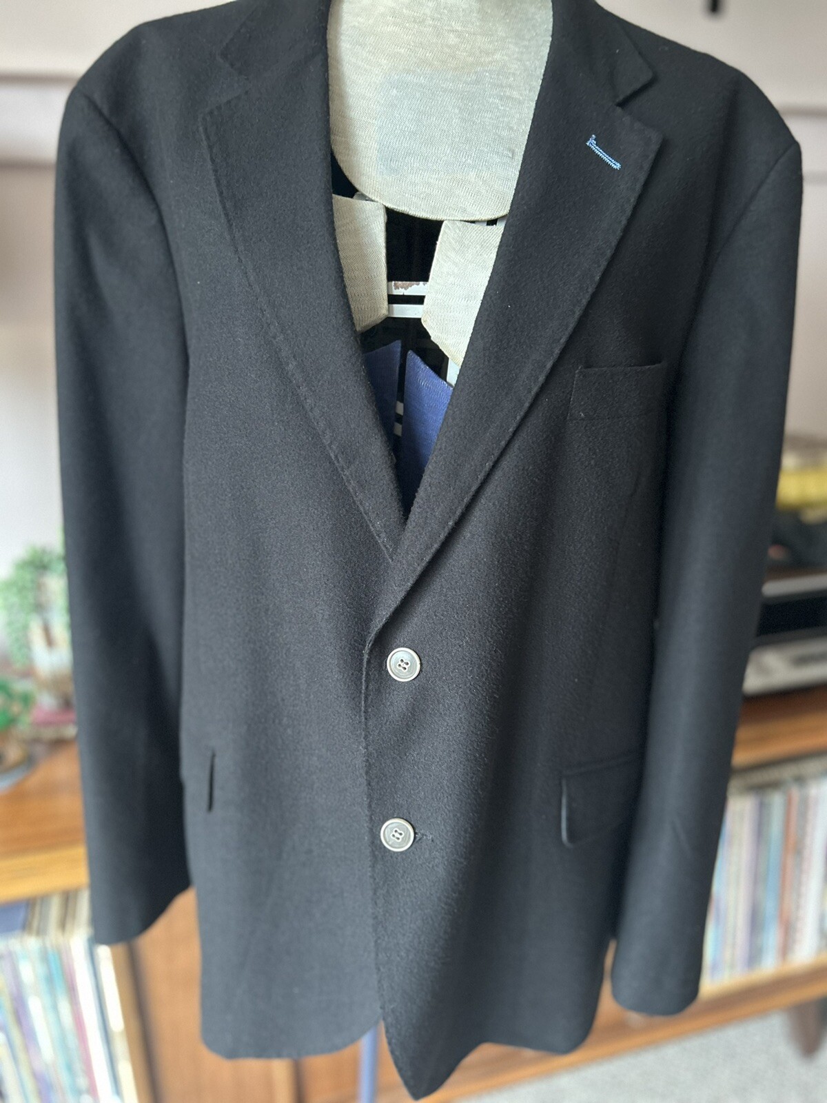 TAILORBYRD 1930 Collection Black Stretch Fabric Sportscoat Blazer Size ...