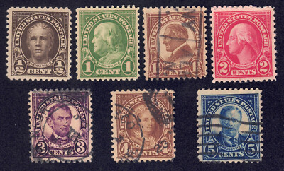 US Stamp Used, Scott 551-557, seven stamps (4 used, 3 mint) | eBay