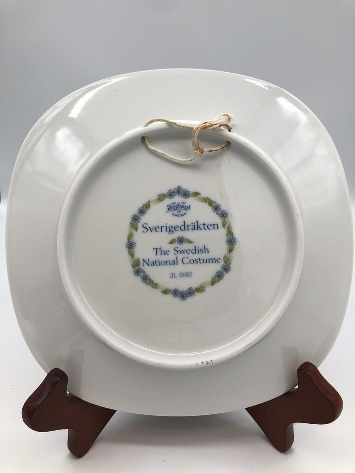Vintage Swedish Collector Plate “The Swedish National Costume” | eBay