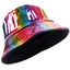 HOLOGRAPHIC BUCKET HATS Festival Party Fancy Dress Bright Loud Boonie ...