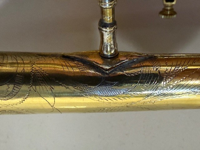Conn Trumpet 22B gold plated, extensive engraving 1925 | eBay