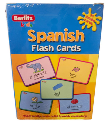Berlitz Kids Spanish Flash Cards 50 Jumbo Cards Brand New | eBay