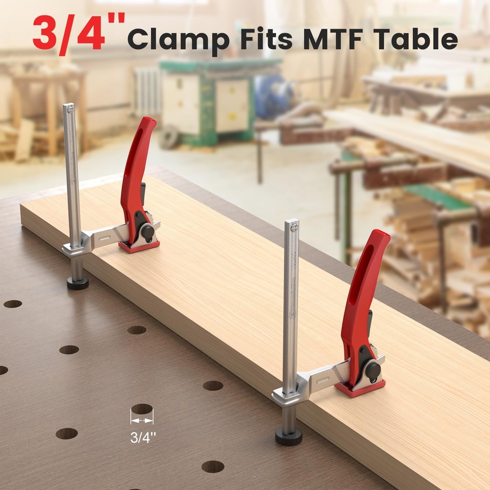 Bench Dog Clamp, 3/4 inch Dog Holes Workbench Clamp for Woodworking ...