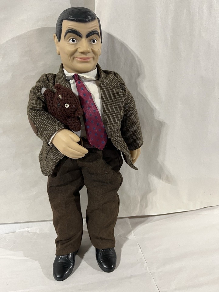 RARE Mr Bean & Teddy Doll Figure 1997 21 Inch Rowan Atkinson ITV 1990s ...