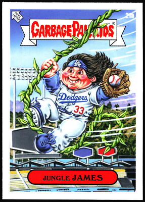 James Jungle Outland 2023 GPK x MLB Garbage Pail #21A Los Angeles ...
