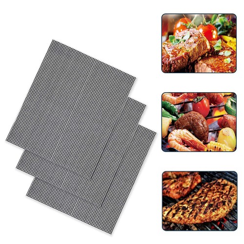 Barbecue Grill Mesh Mat BBQ Non-Stick Pad Outdoor Camping DIY Meat ...