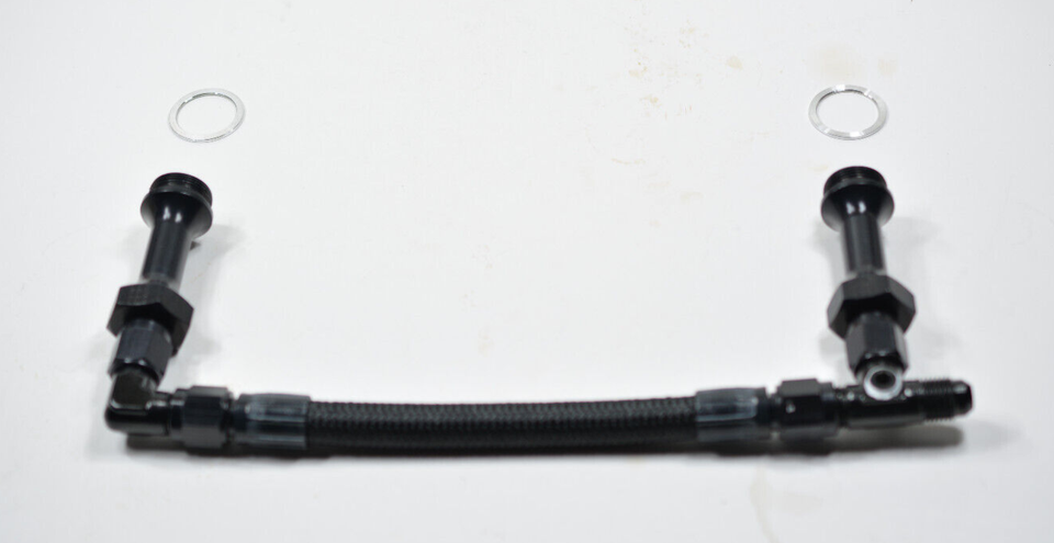 930002-BL Fragola -6 AN Holley 4150 Carburetor Dual Inlet Feed Line ...