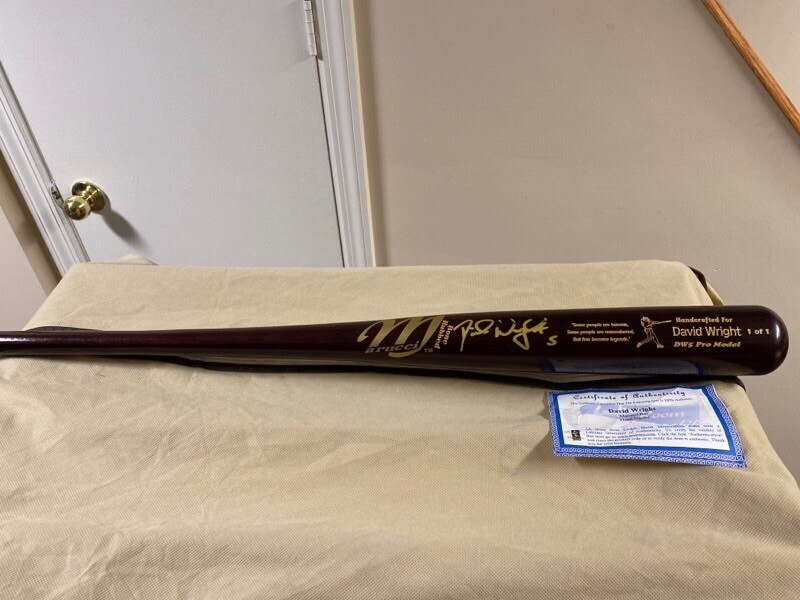 David Wright Marucci DW5 Baseball Bat LIMITED 1 Of 1 Locker Room/MLB ...