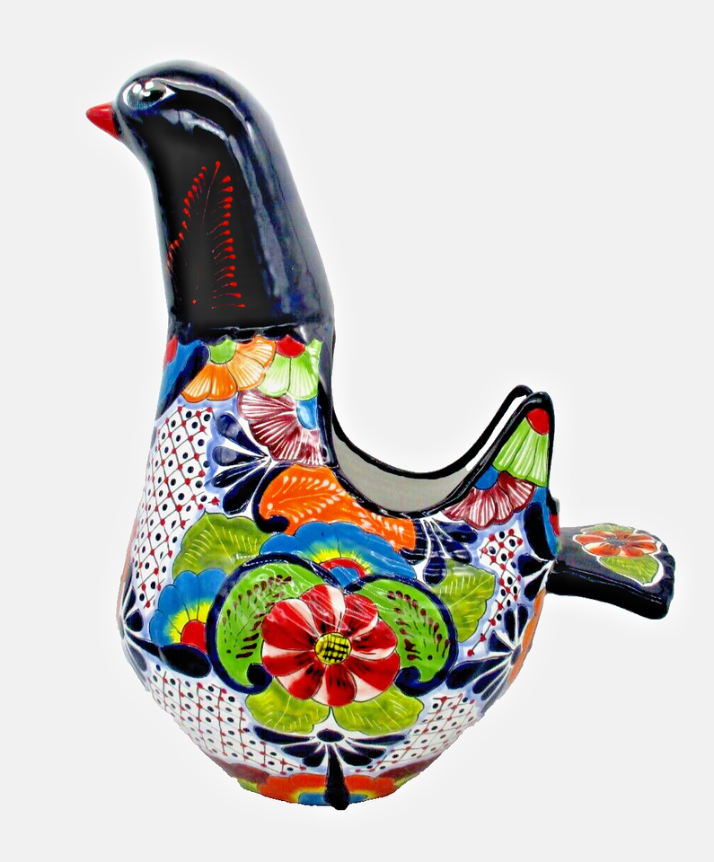Talavera Pottery Dove Planter Mexican Paloma Ceramic Flower Pot X Large ...