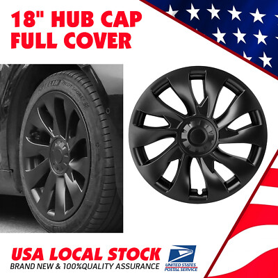 2PCS 18inch Hubcap Set for Tesla Model 3 Blade Wheel Cover Hubcap Full ...
